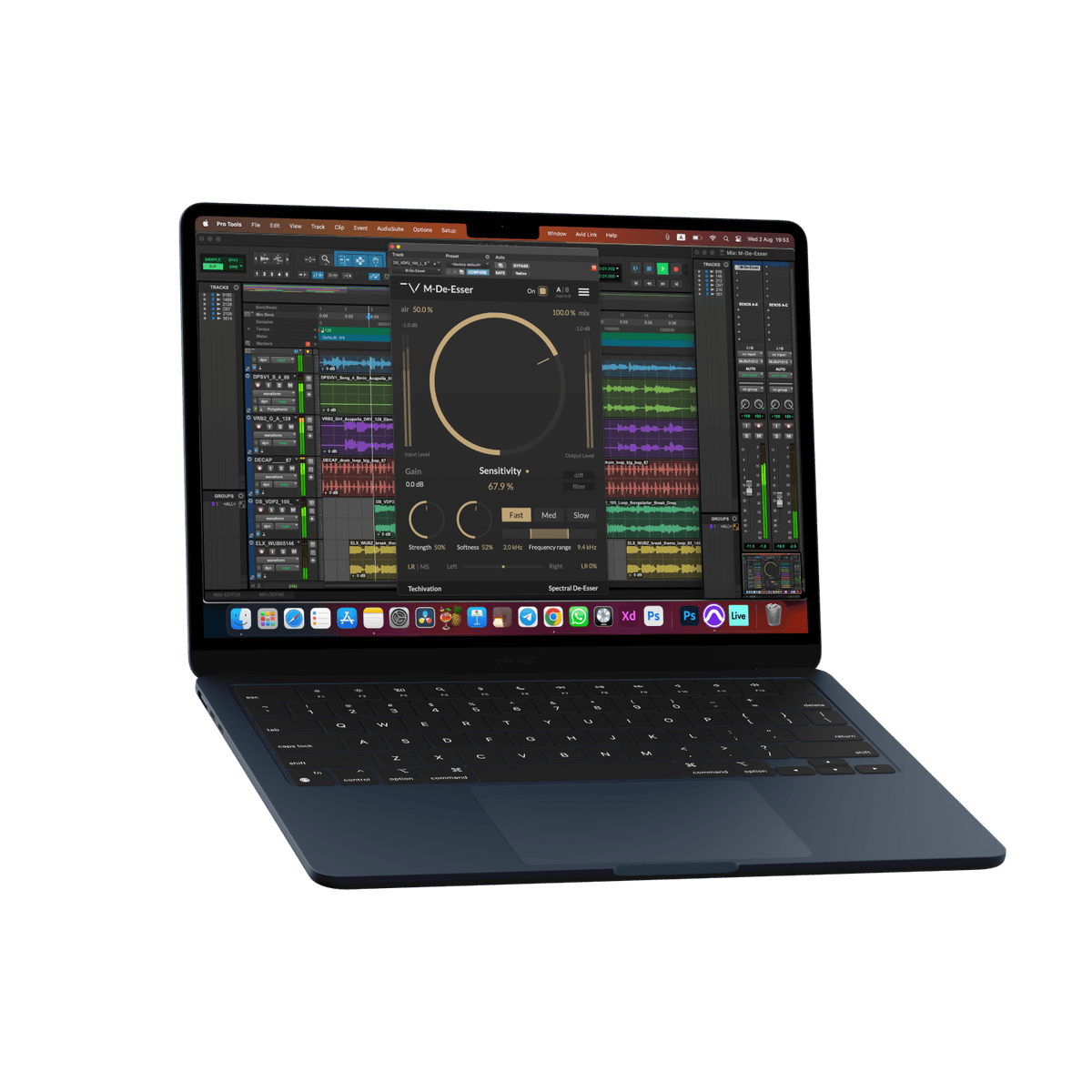 Techivation M-De-Esser: Speed, transparency, precision. Try it now!