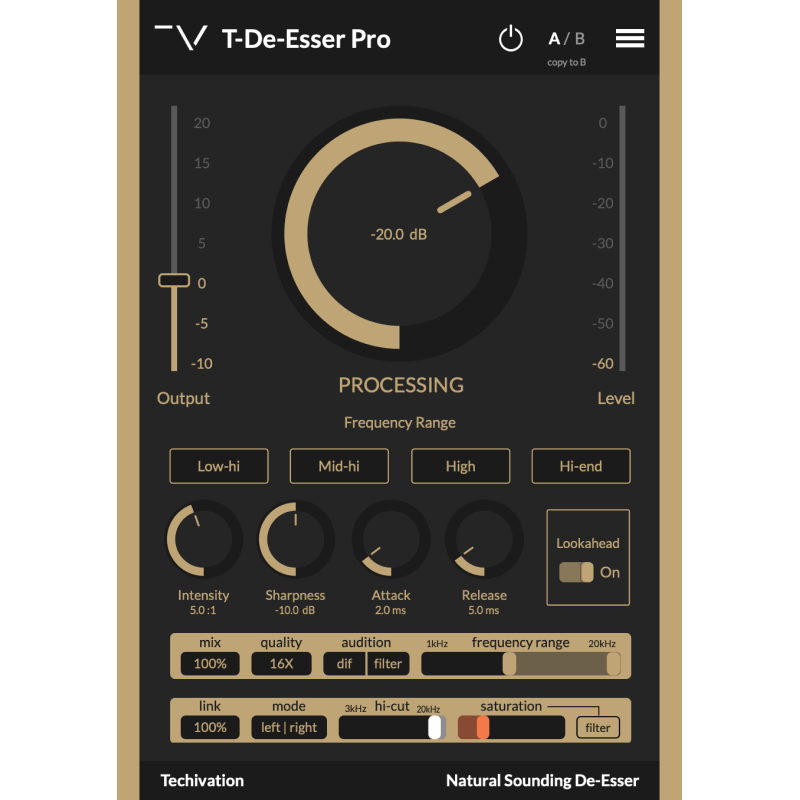 T-De-Esser: Free Musical Sounding De-Esser