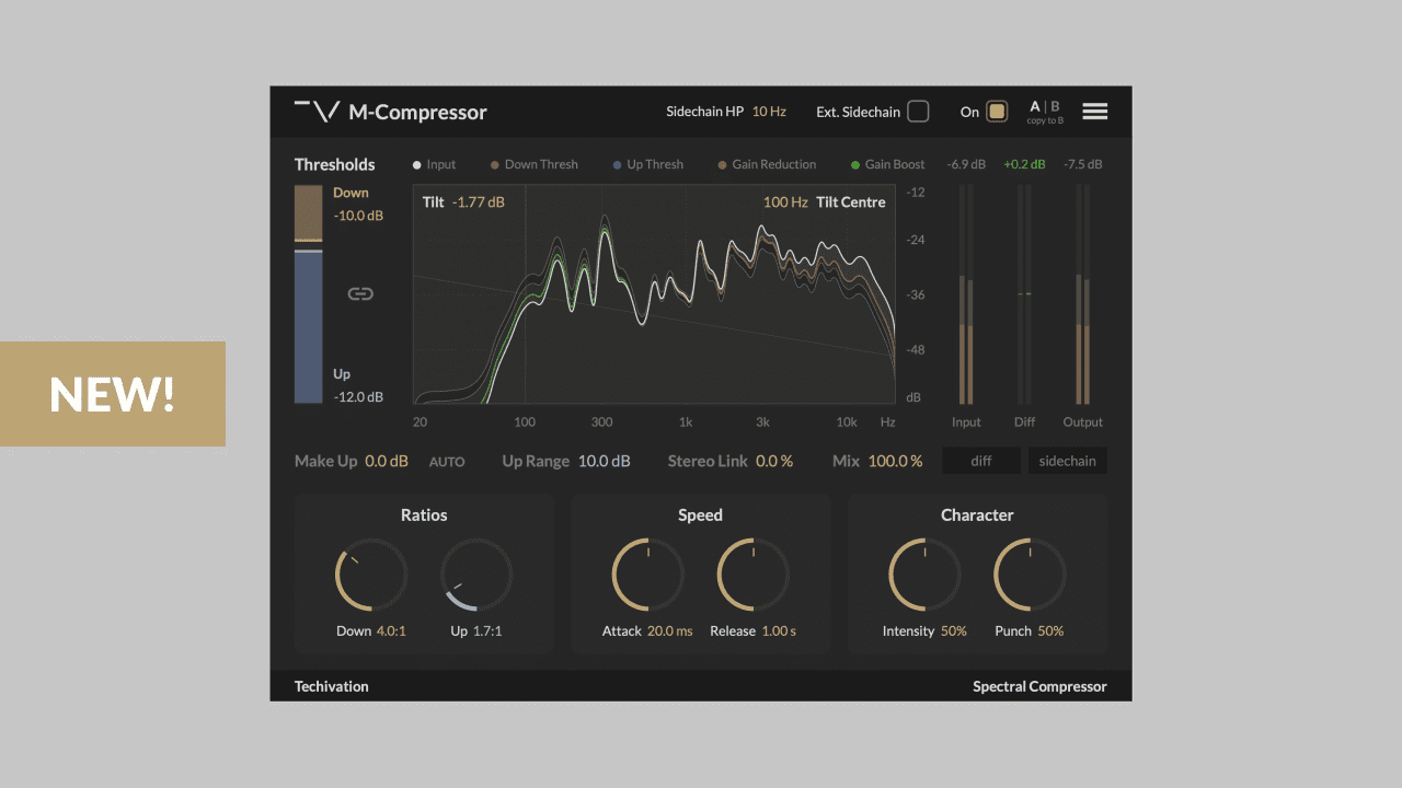 Techivation M-Compressor: Spectral Dynamic Processor