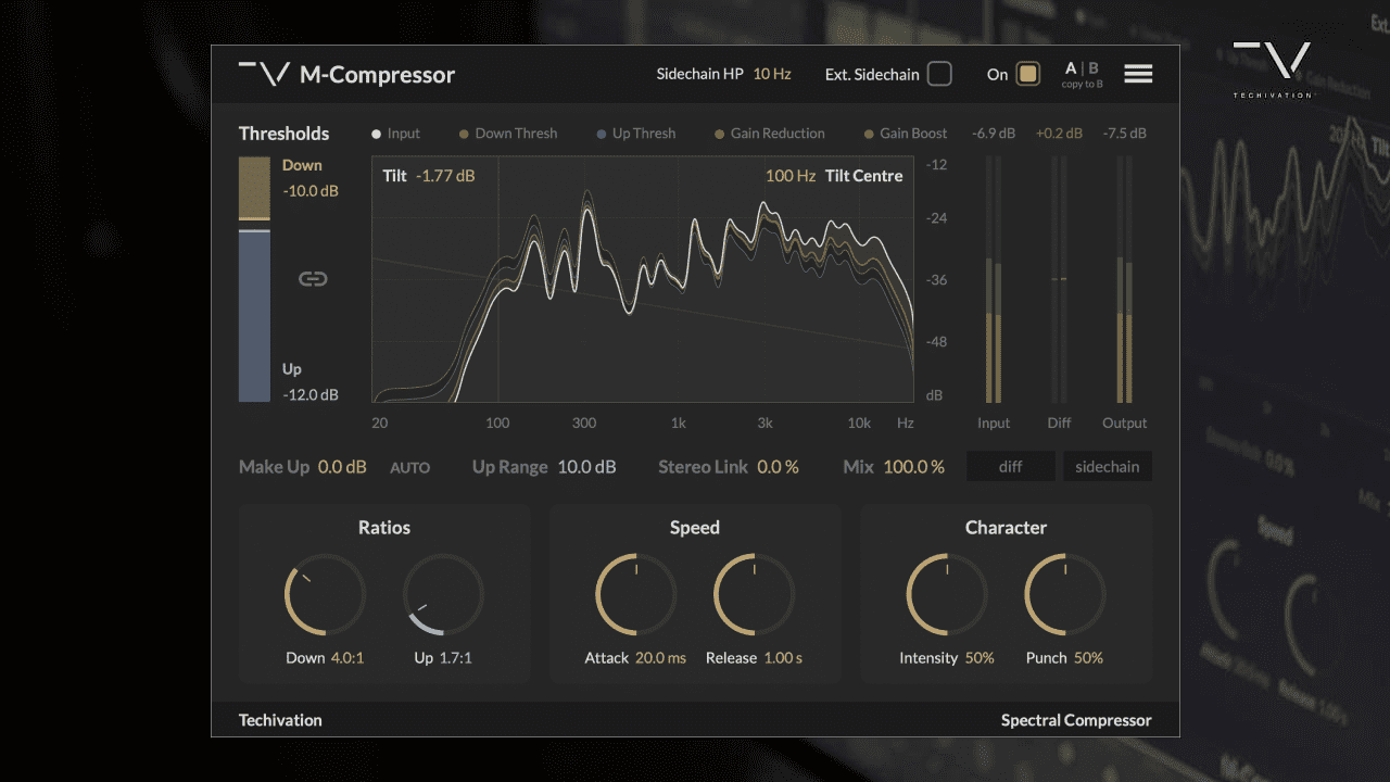 Techivation M-Compressor: Spectral Dynamic Processor