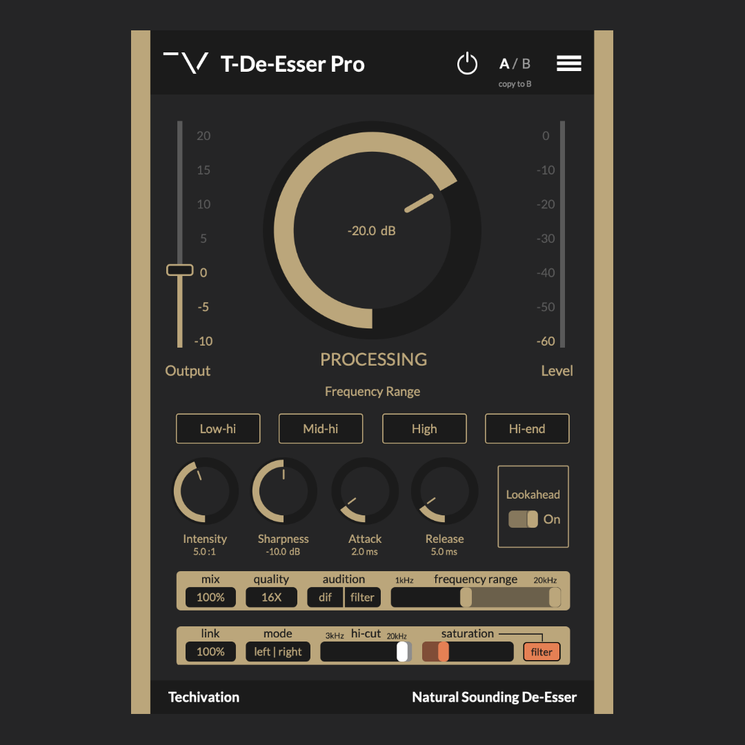 Techivation T-De-Esser Pro: Natural Sounding De-Esser