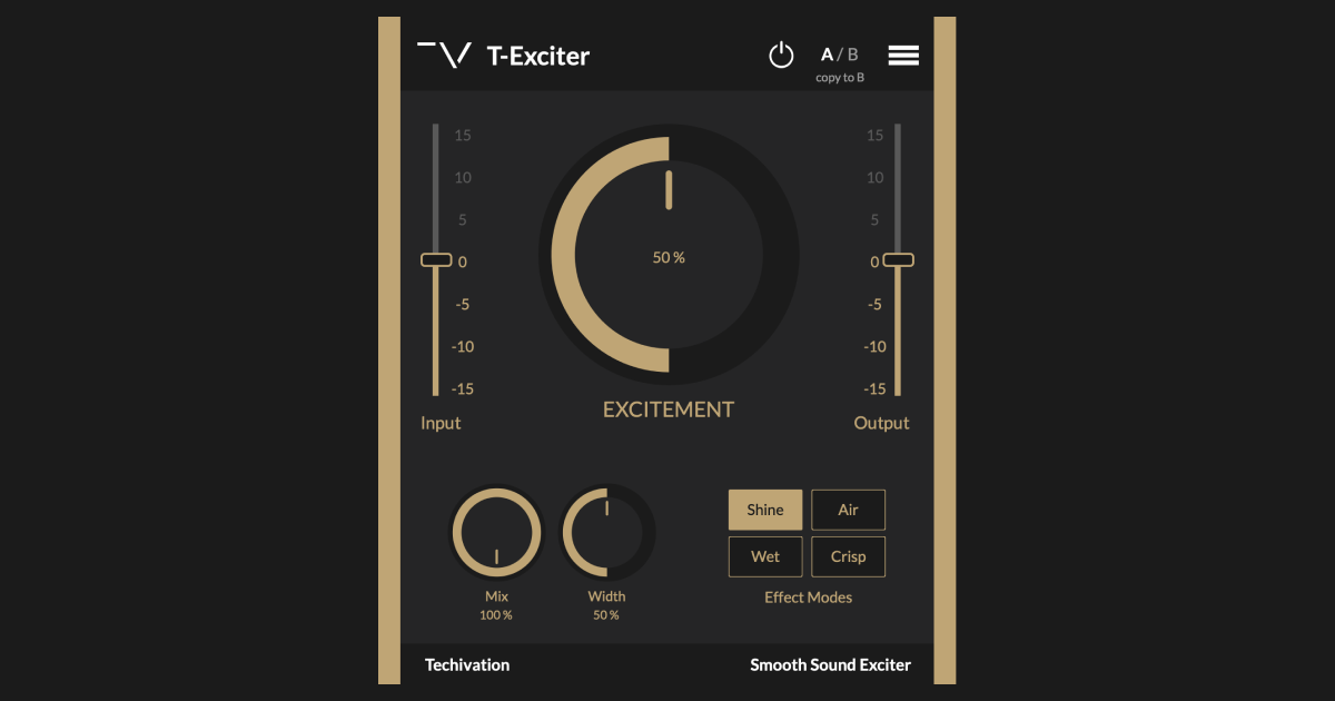 Techivation T-Exciter: Hi-end Frequency Enhancer Plug-in